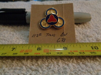 112th Transportation Battalion G23 Unit Crest, DI, DUI (DRAW#BO) | eBay
