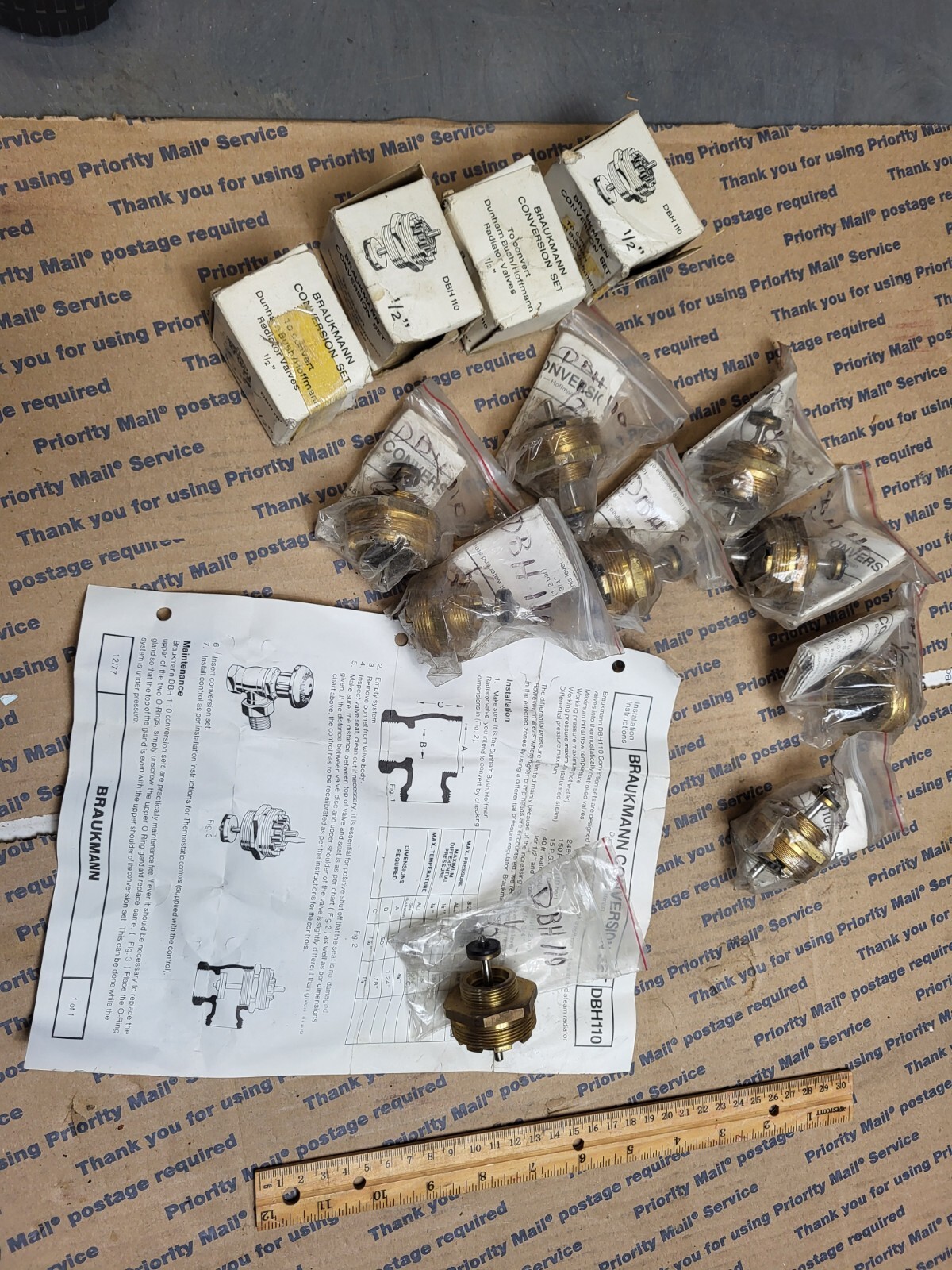 Braukmann Radiator Valve DBH110 Conversion 1/2" Dunham Bush/Hoffman | eBay