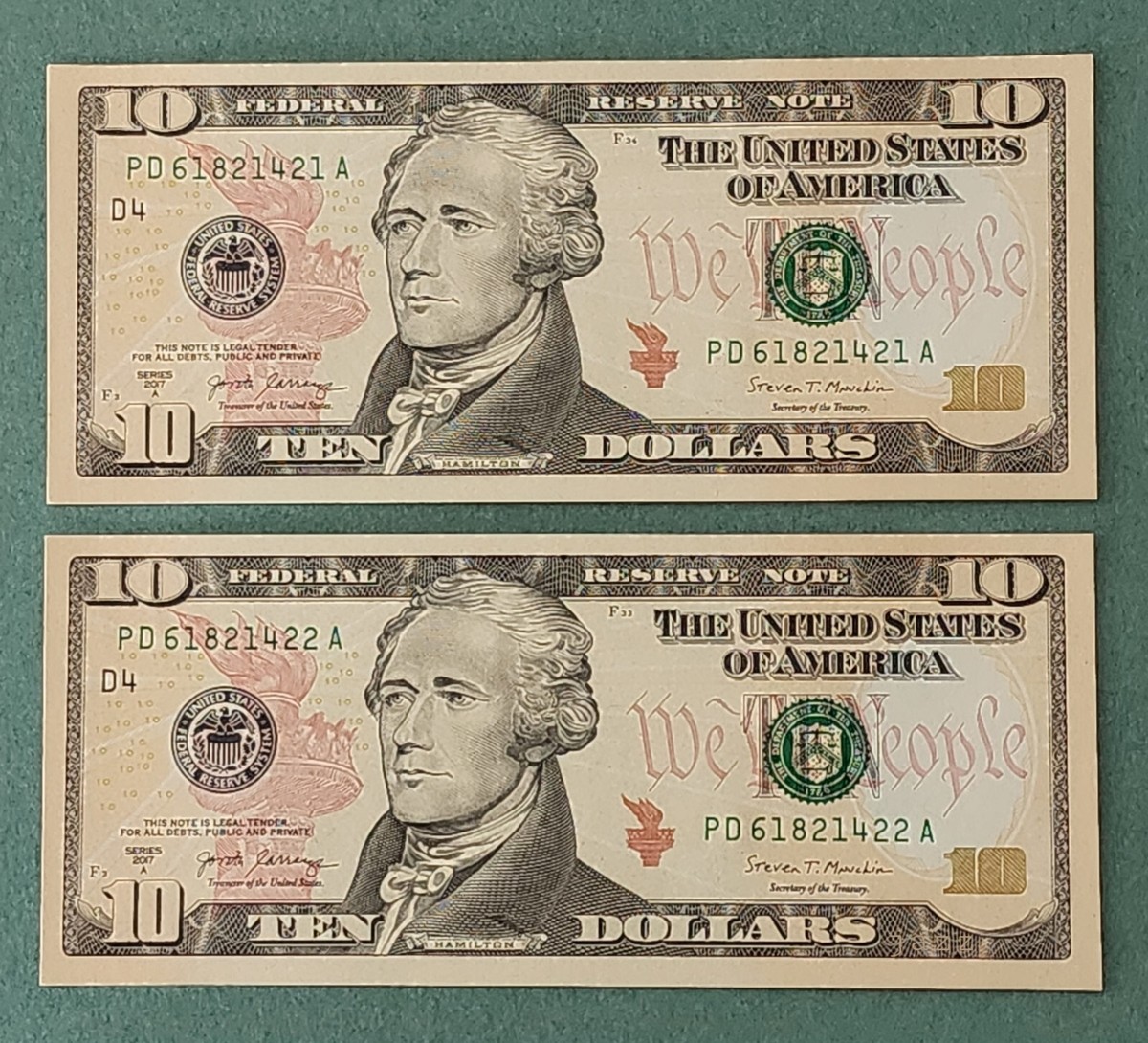 10 Dollar Bill Front And Back 10 Dollar Note New Hi Res Stock