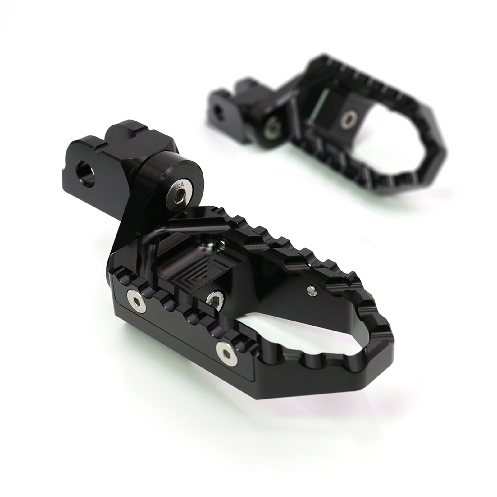 Black TOUR Front 25mm Lowering Foot Pegs For Honda VFR 800 19 20 21 | eBay
