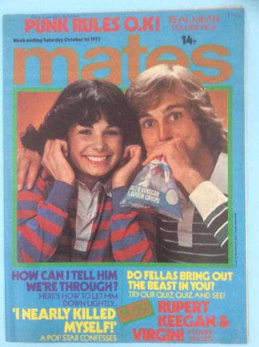 Mates Magazine -1st October 1977, virgin Poster. Punk Rules ok ...