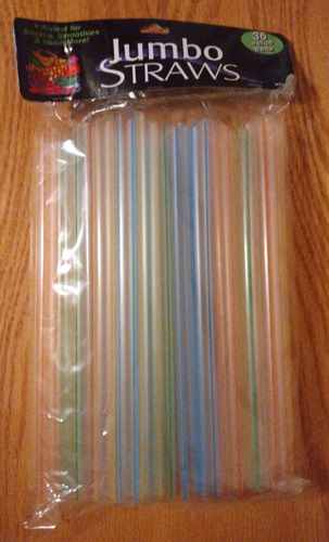 Jumbo Plastic Straws 26 Value Pack | eBay