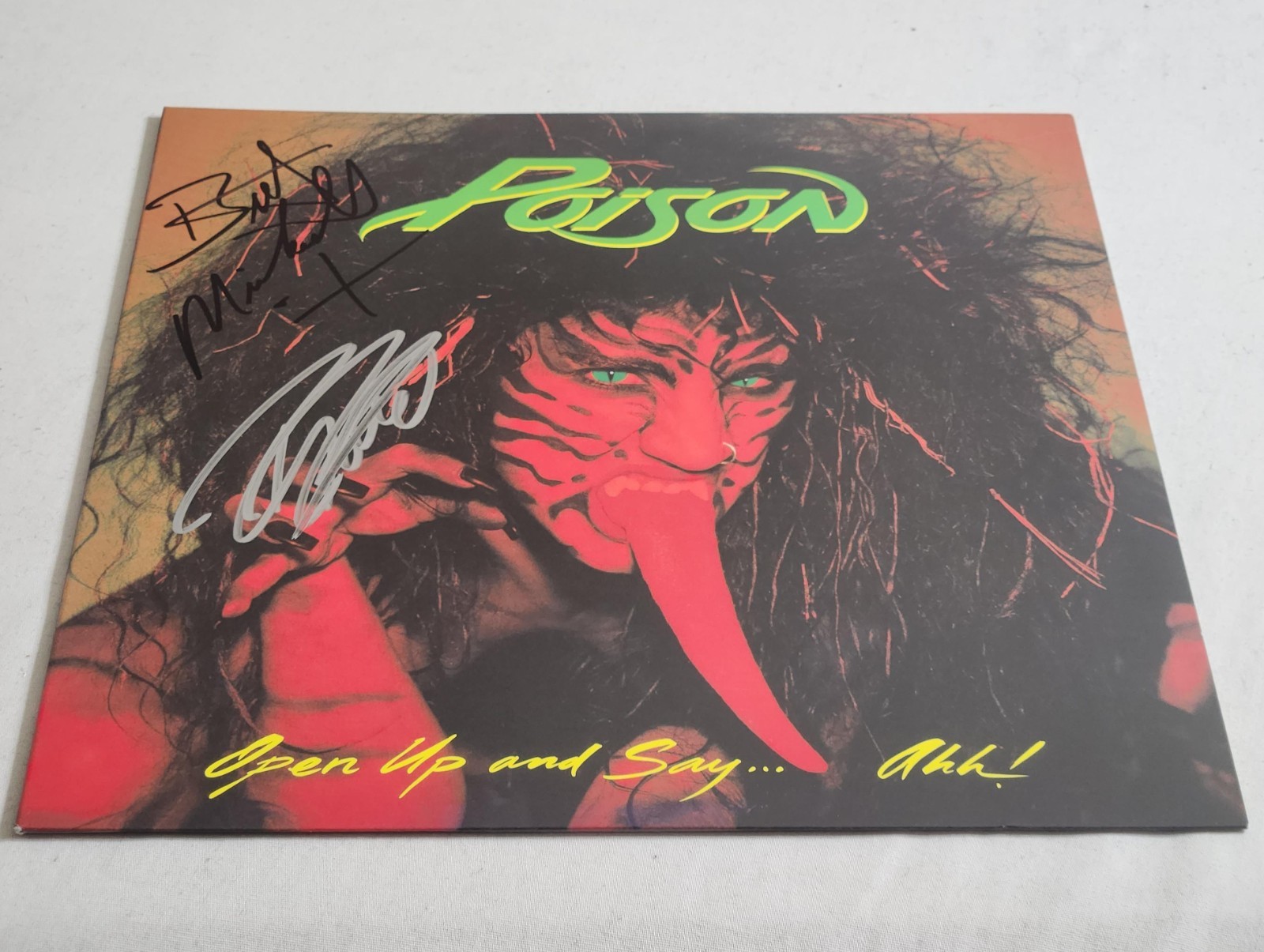 Poison Autographed Open Up And Say ...Ahh! Vinyl LP (Signed By 2) | eBay
