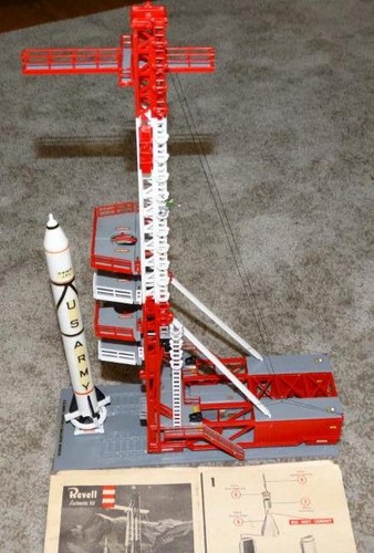 REVELL JUPITER C MODEL KIT, 1958, BUILT w/ INSTRUCTIONS | eBay