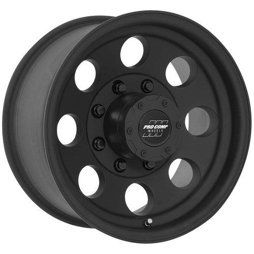 Pro Comp PA69 Vintage 17x9 8x6.5" -6mm Flat Black Wheel Rim 17" Inch ...