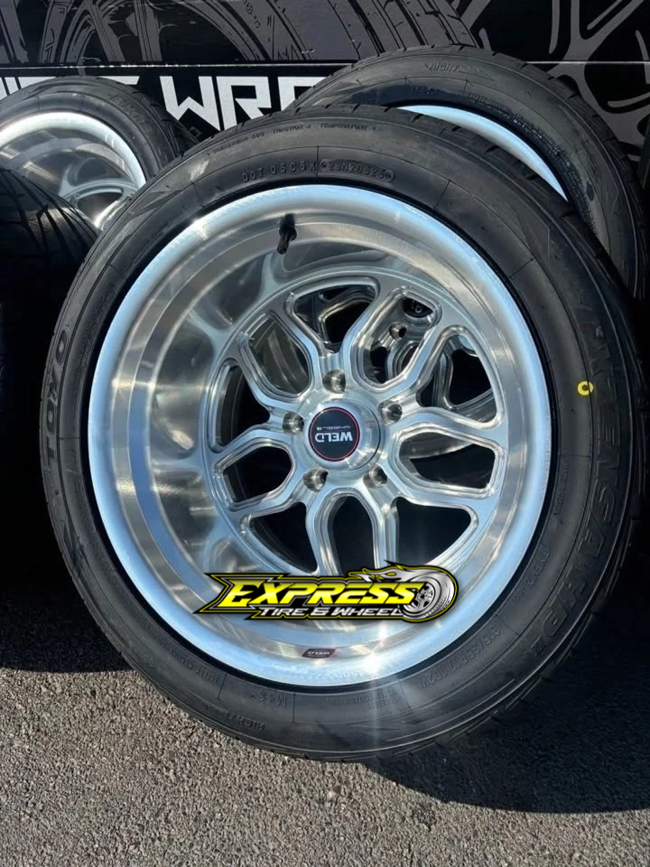 17x11 WELD LAGUNA S114 GLOSS MACHINED WHEELS RIMS TIRES CHEVY GMC OBS ...