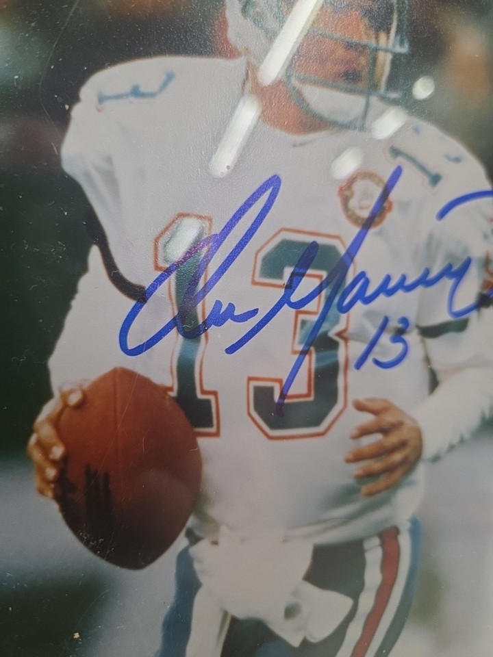 Vintage Dan Marino Miami Dolphins Autographed Plaque With Dan Marino ...
