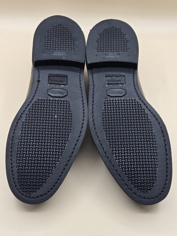 Vtg Addison Shoe Company Military Dress Shoes Mens Size 10.5 D Black No ...