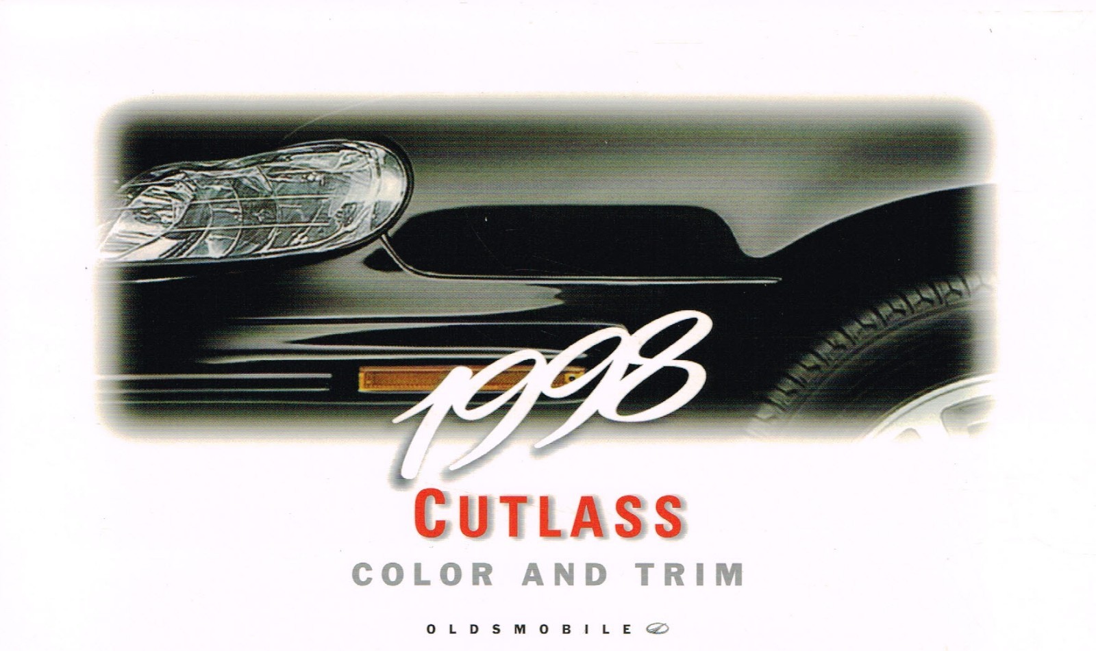 1998 OLDSMOBILE CUTLASS Color Chip Chart Paint Brochure w/ Leather's | eBay