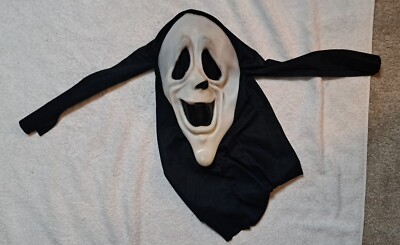 Ghost Face Spoof Mask Scary Movie "Smiley" Scream Easter Unlimited Vtg ...