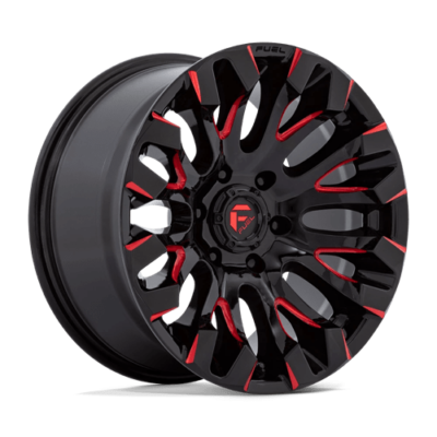 Fuel 1PC D829 QUAKE 18X9 6X135 1 87.10 GLOSS BLACK MILLED RED TINT ...