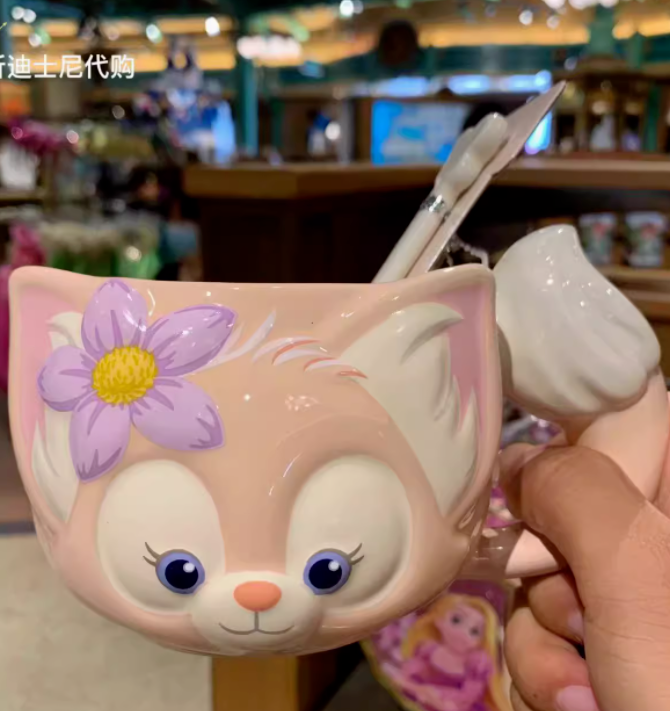 Authentic 2024 Shanghai Disney Linabell flower Mug Ceramic 15oz With ...