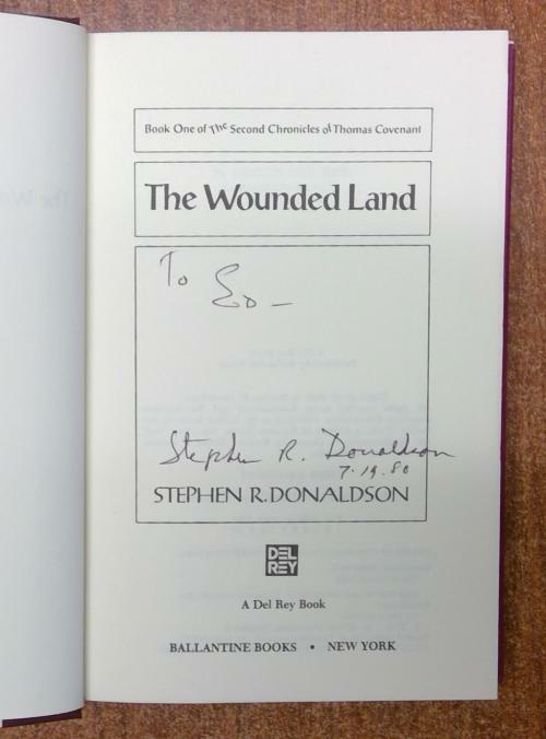 The Wounded Land by Stephen R. Donaldson (First Edition) Signed ...