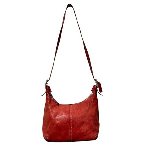 Coach Legacy Red Leather Convertible Crossbody Hobo Bag Shoulder Purse ...