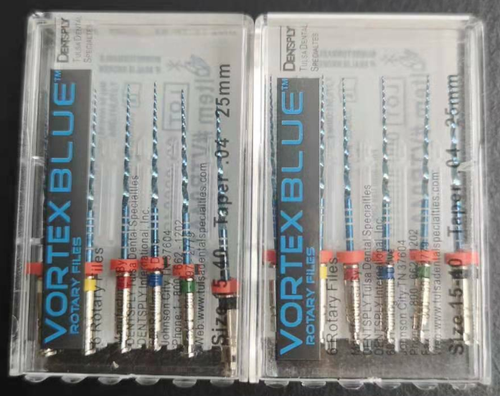 .04 Dentsply Tulsa Dental Vortex Blue Taper rotary files 21mm or 25mm ...