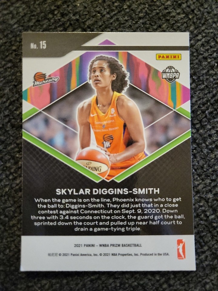 2021 Panini Prizm WNBA Fearless #15 Skylar Diggins-Smith Basketball ...