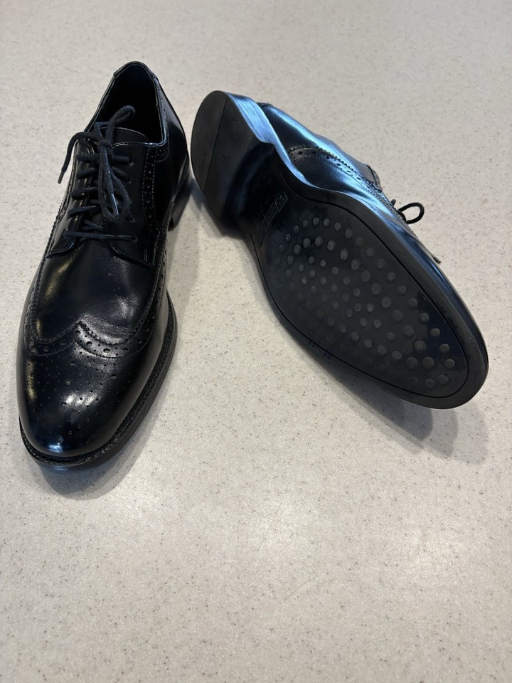 Stacy Adams Black Leather Dress Shoes, Size 9.5 | eBay