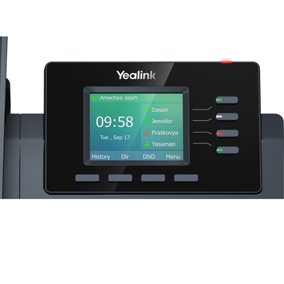 Yealink SIP-T34W 4-Line Gigabit Wi-Fi VoIP Phone HD Voice PoE Color ...