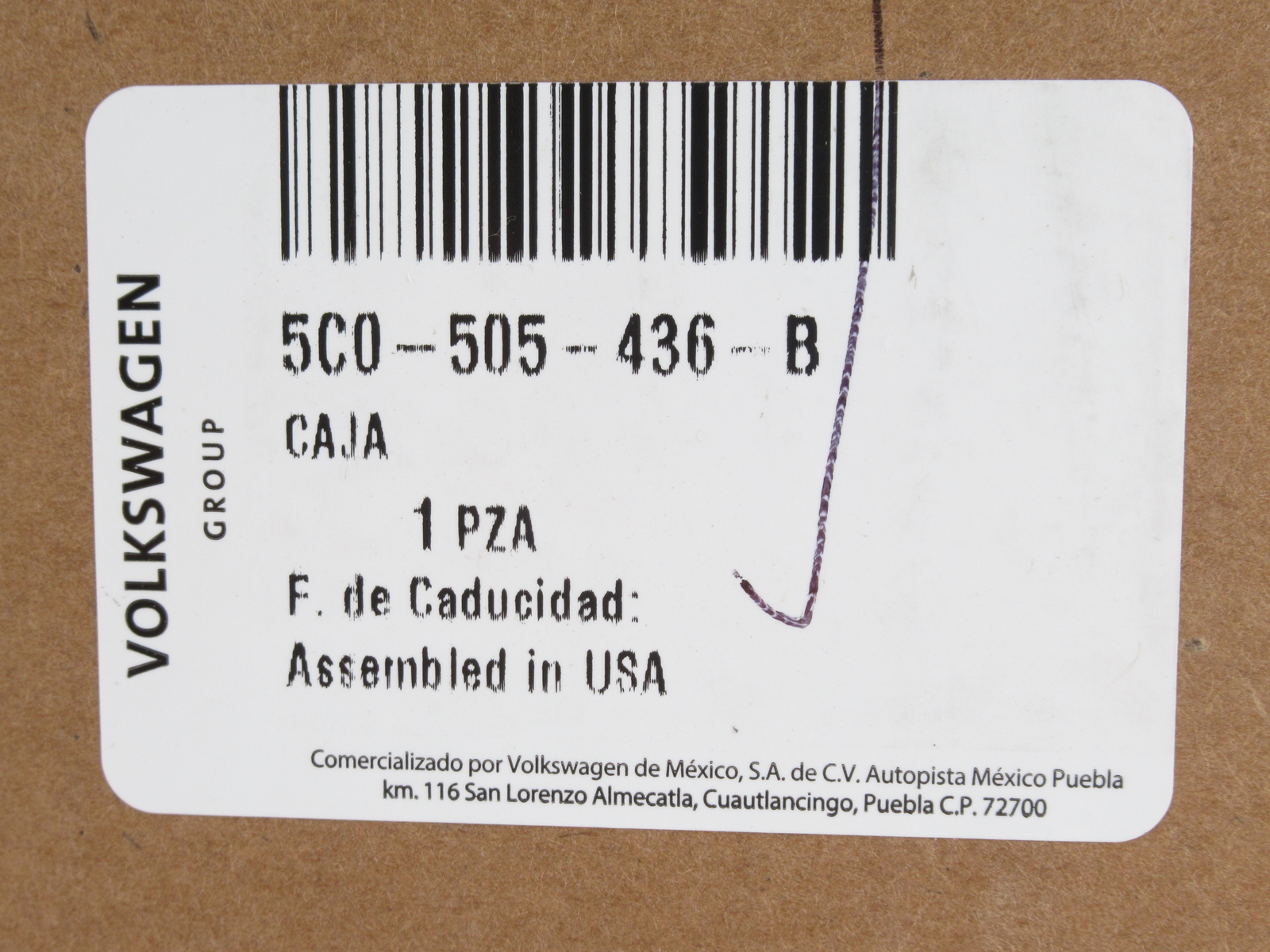 Genuine OEM VW 5C0-505-436-B Passenger Rear Knuckle 2012-18 Beetle ...