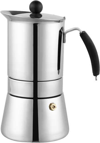 COF-8104 Amore Stainless Steel Stovetop Espresso Coffee Maker, 4-Cup, 6 ...