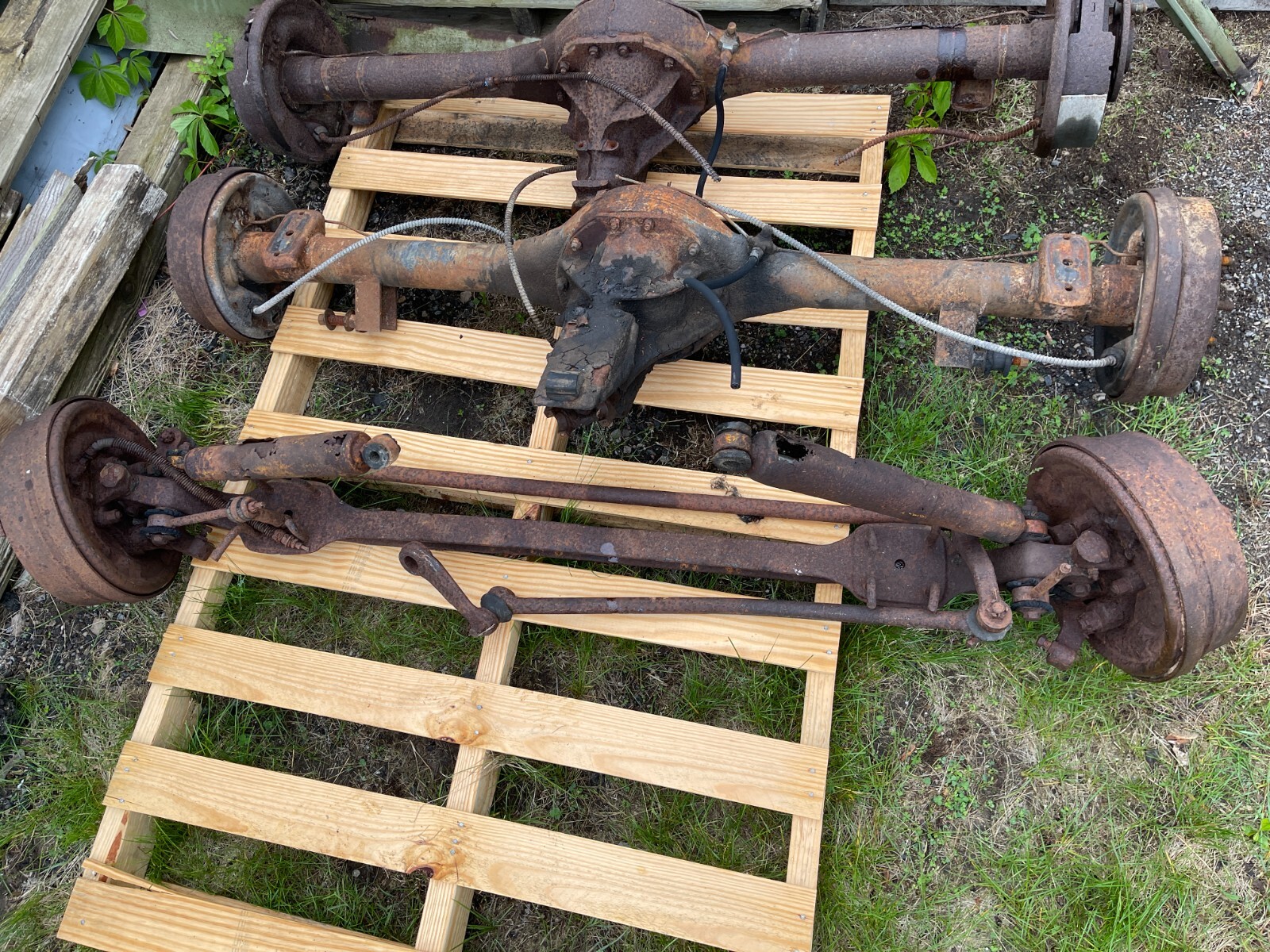 1968 DODGE A-100 PICK-UP FRONT AXLE + REAR AXLE PACKAGE A-108 VAN READ ...