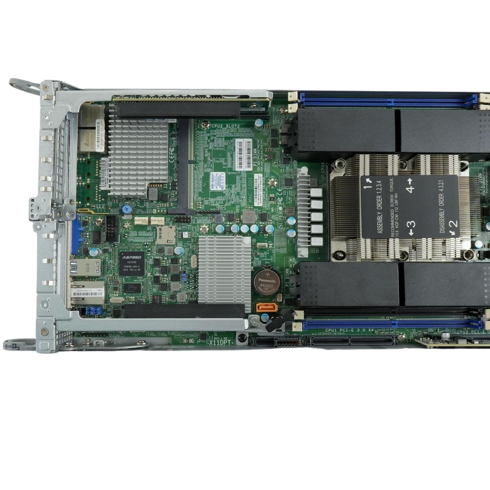 SuperMicro 2029BT-HNC0R 2U 24-Bay 4-Node X11DPT-B SuperServer CTO w/AOC ...