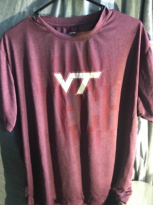 Russell Virginia Tech Hokies VT Burgundy T-Shirt Size XL | eBay