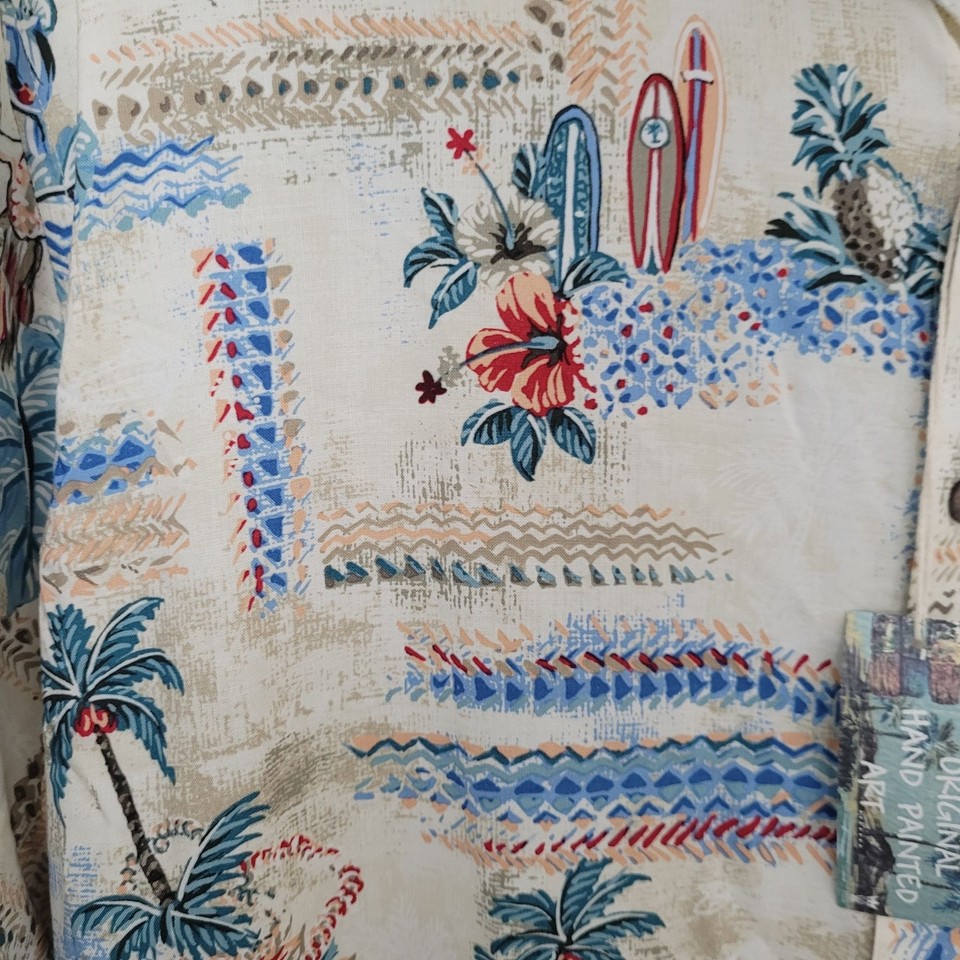 Batik Bay Mens Hawaiian Style Button-Up Shirt Size 2XL Multicolor Aloha NWT | eBay
