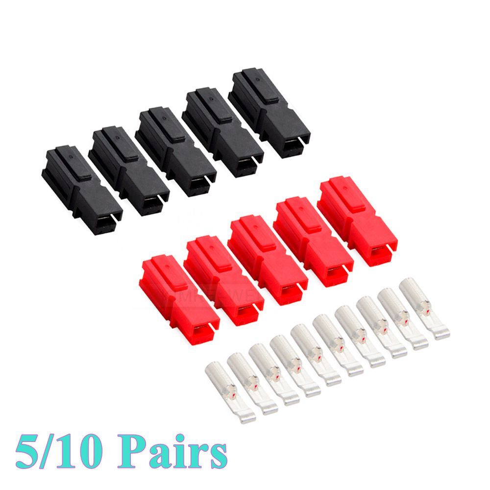 5/10 Paar Rot/Schwarz 15A/30A/45A Stecker für Anderson Powerpole ...
