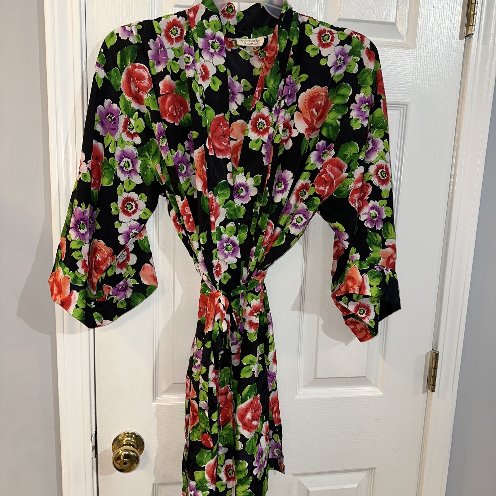 Victoria's Secret VTG Y2K 90’s Gold Label Robe Kimono… - Gem