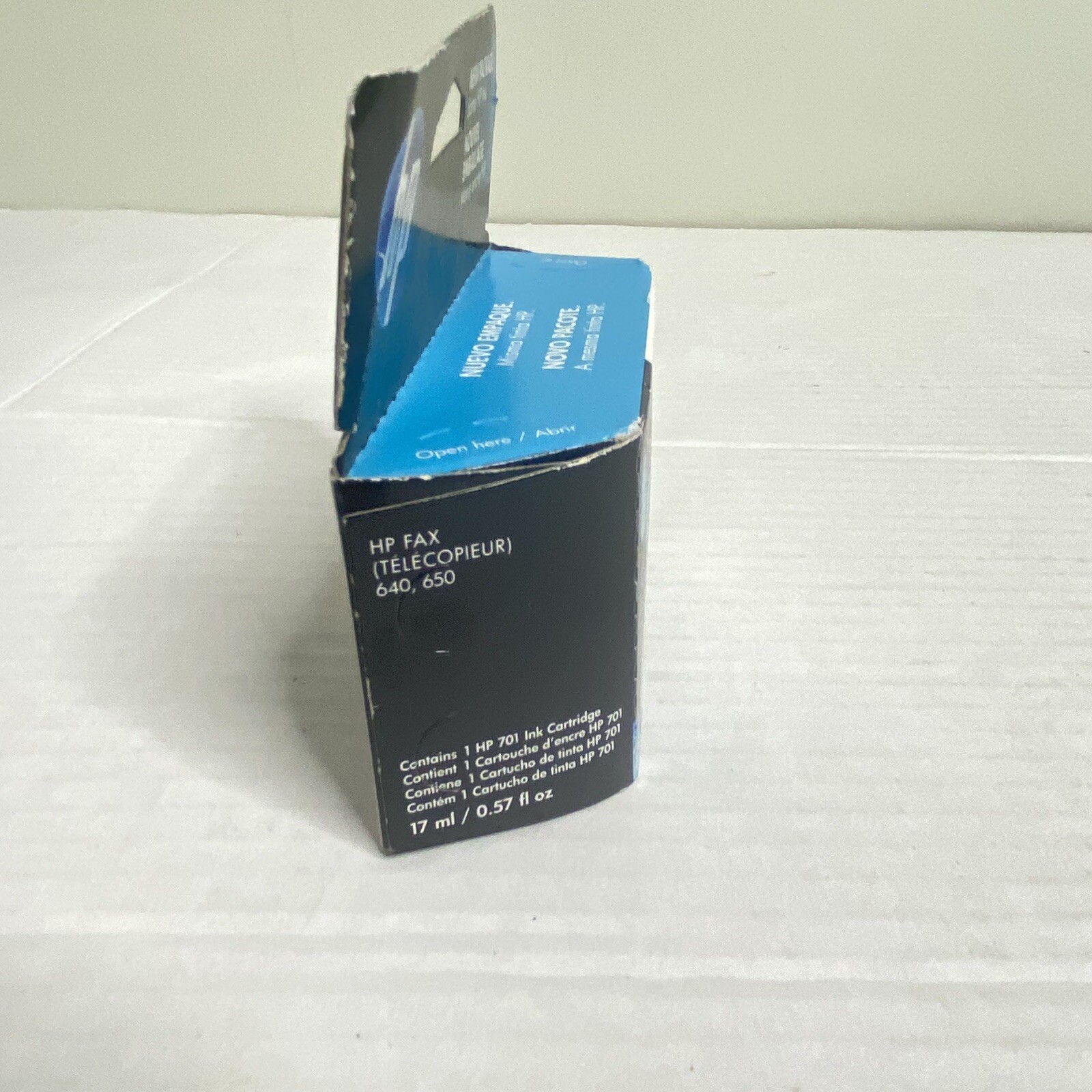 HP 701 Ink Cartridge Black CC635A Fax 640 650 New & Factory Sealed 2013 ...