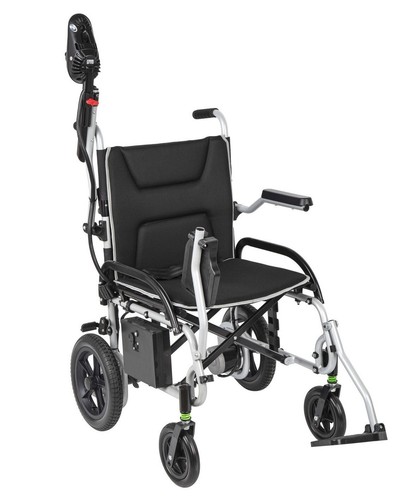 Electric Dual Motor Lightweight Adult Fold-able Wheelchair w/Control ...