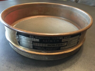 USA STANDARD TESTING SIEVE No. 16" MESH 8" DIA BRASS | eBay