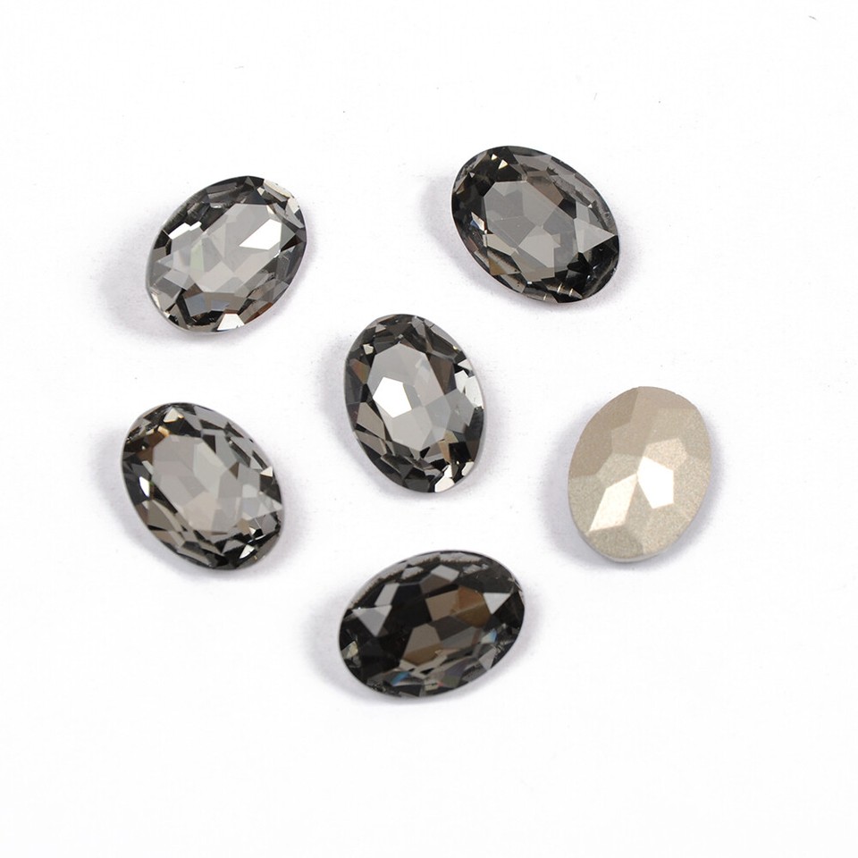 High-quality Colorful Oval Glass Rhinestone Crystal Strass Jewelry ...