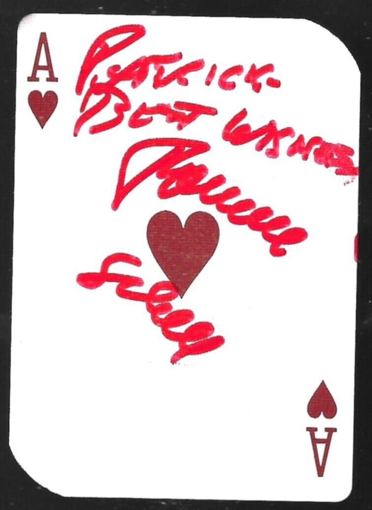 Ronnie Schell Signed PLAYING Card Autographed MIRAGE CASINO GOOD MORNING WORLD 2 | eBay