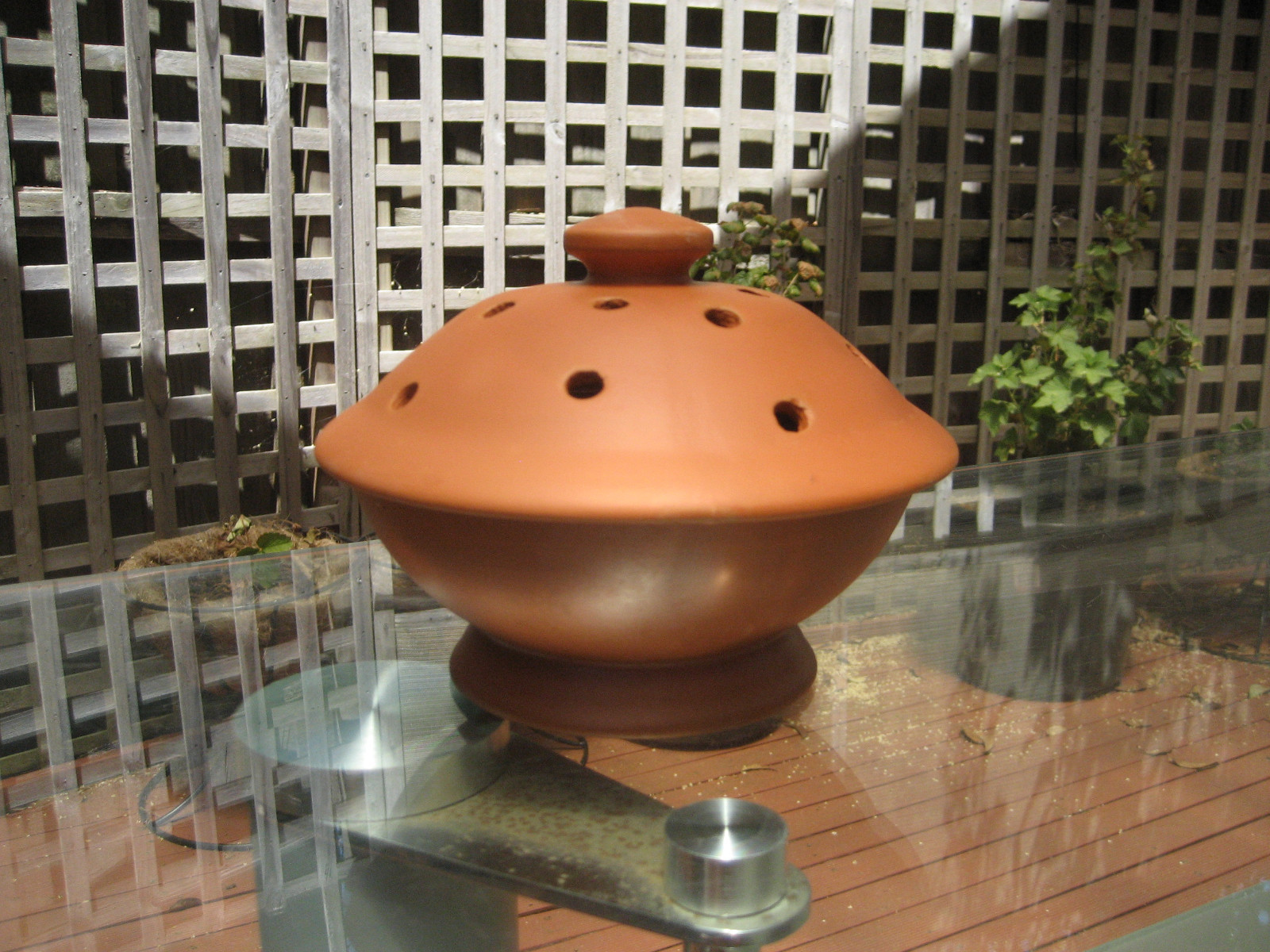 Terracotta Anti-Mosquito Bowl w/ Insect Repellent Coils Patio Outdoor ...