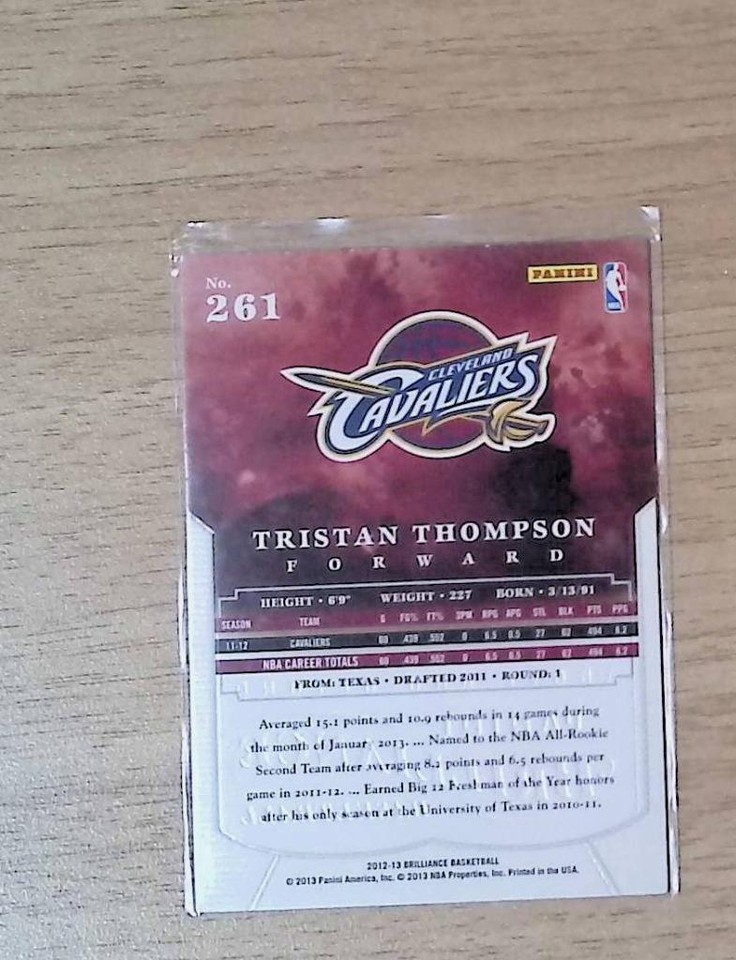 TRISTAN THOMPSON Card #261 FREE SHIPPING 50% OFF SALE B1001R1S5P2 | eBay
