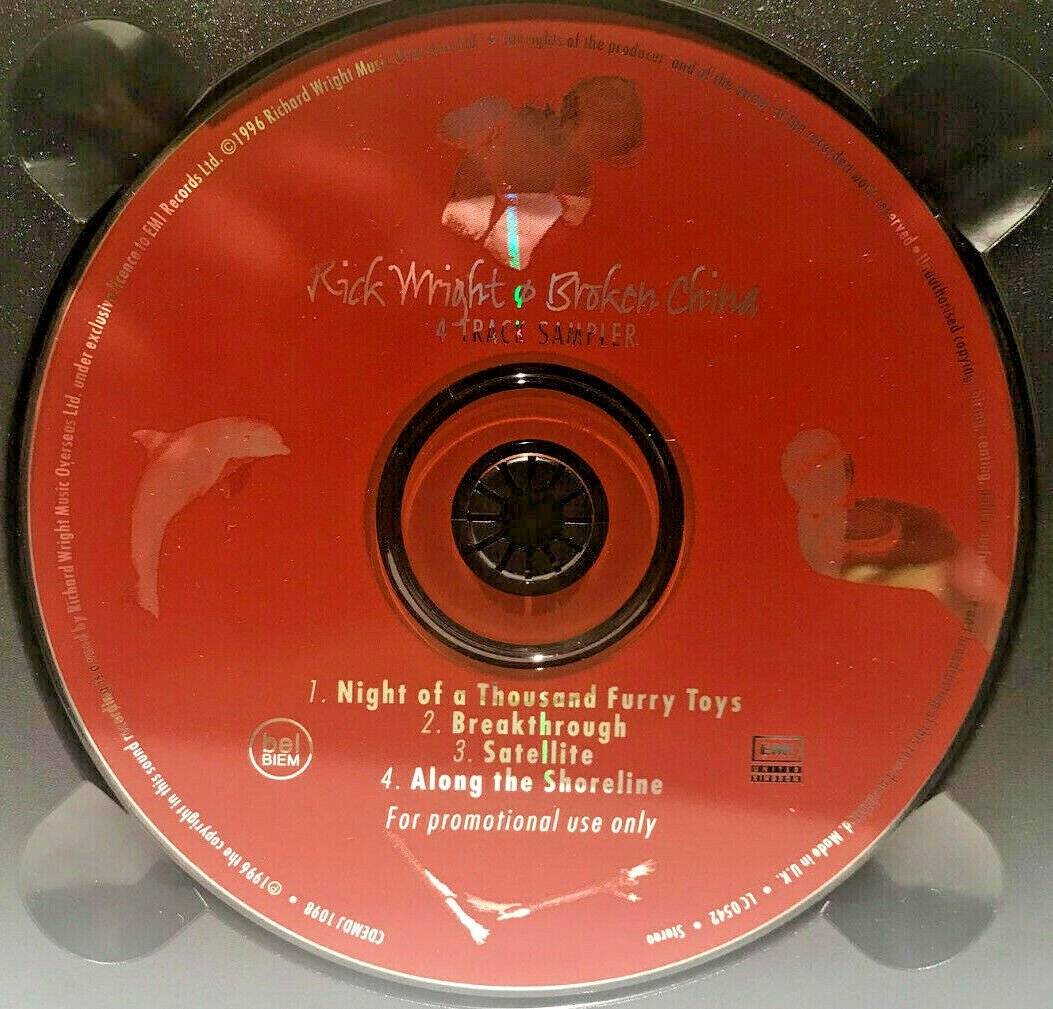 EMI PROMO CD CDEMDJ-1098: Rick Wright ‎– Broken China - 1996 UK Sampler | eBay