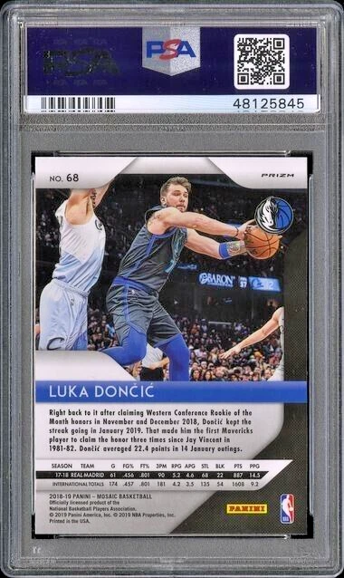 FS: 2001 TC Kareem Reprints Ref SCD 9, 2018 Luka Mosaic PSA 9, 2001 ...