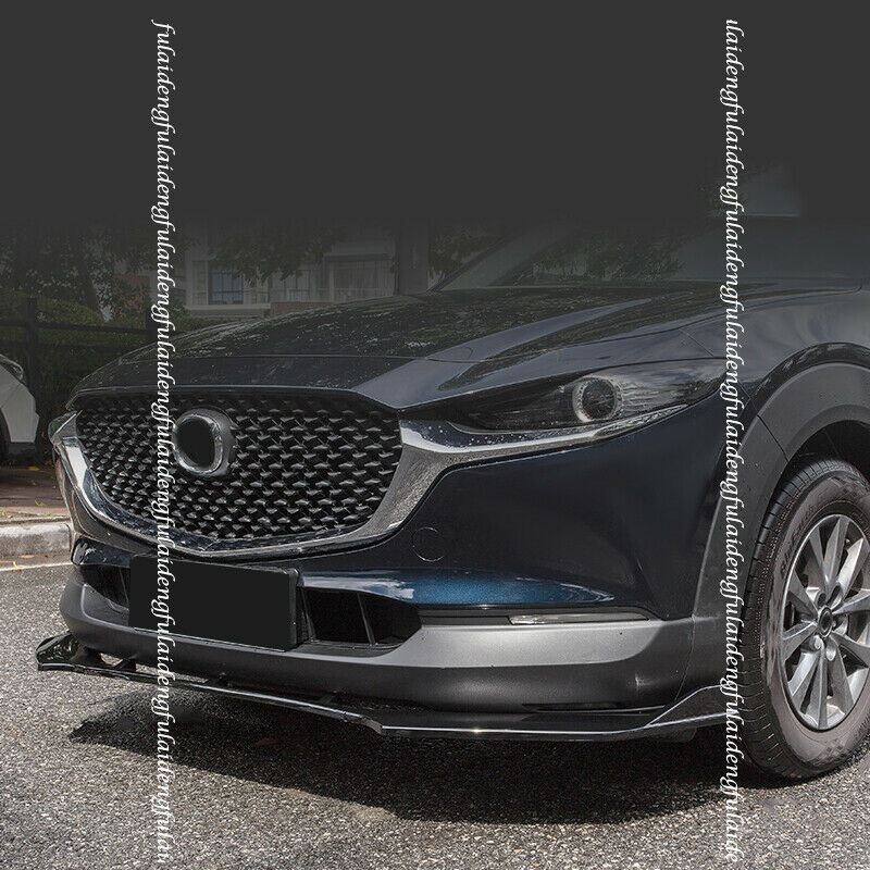 For Mazda CX-30 2020-2022 Glossy Black Front Bumper Spoiler Splitter ...