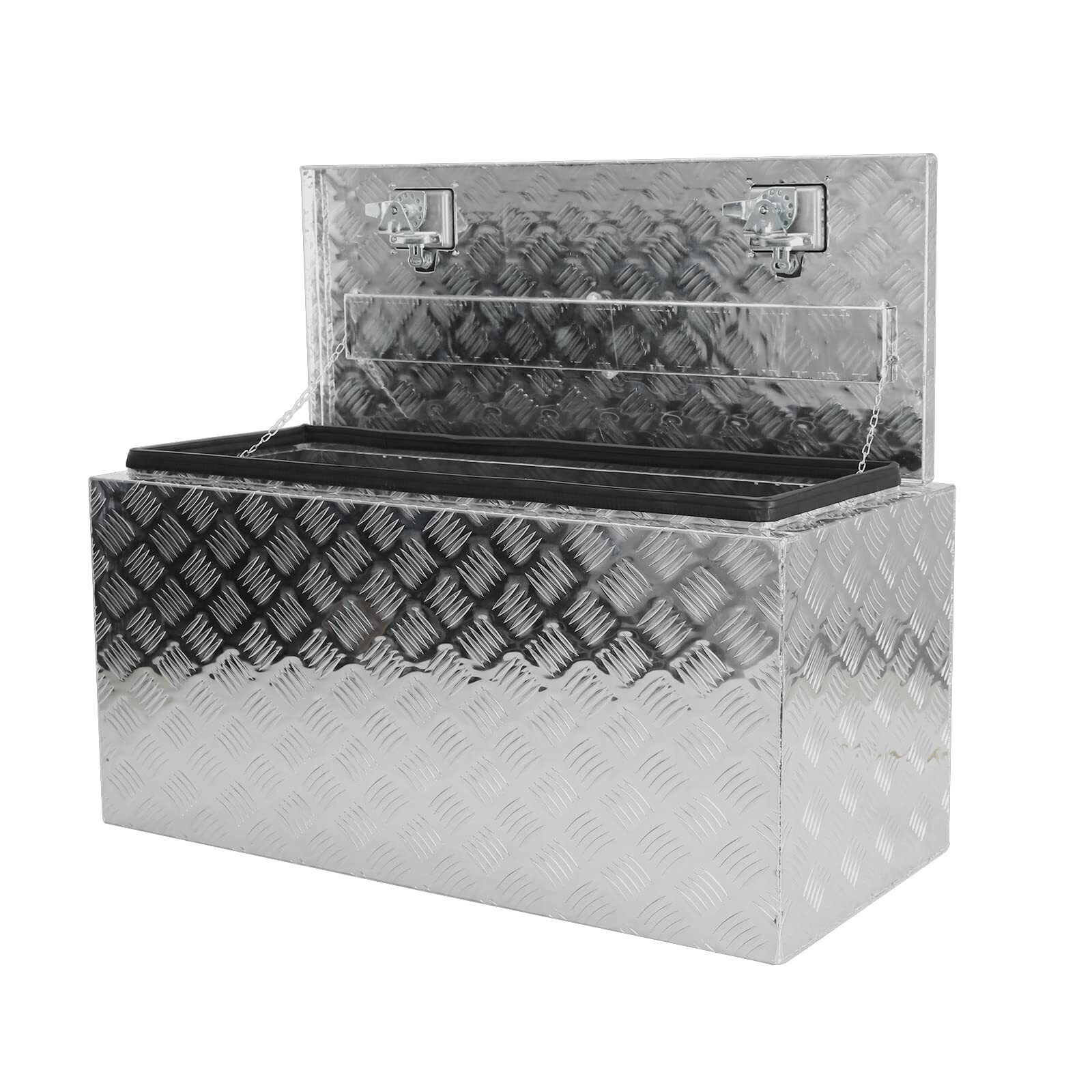 36"X 17"X 18" Aluminum Trailer Tool Box Heavy Duty Tool Storage Box ...