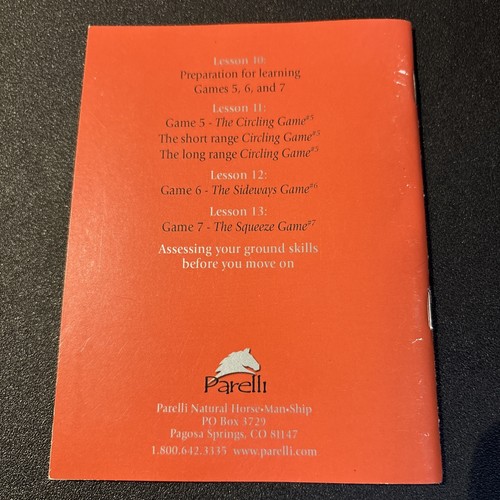 Parelli Partnership Level 1 Horse Training 7 Pocket Guides Log Book ...
