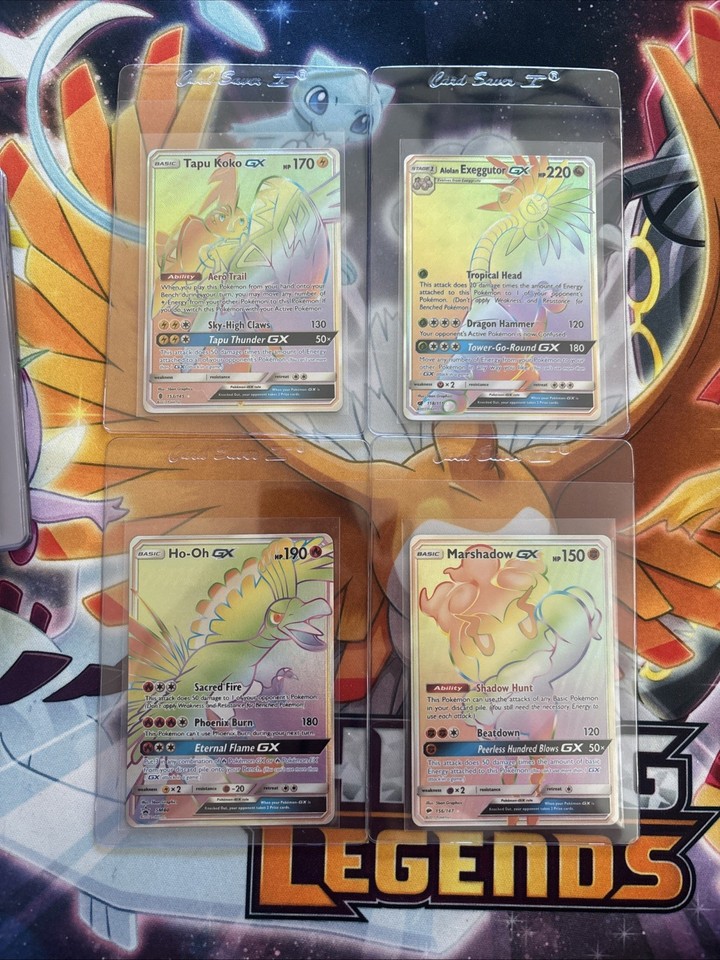 Huge Lot Of Pokemon Cards TCG rainbow M Mega Tag Team Full Art Holo ...