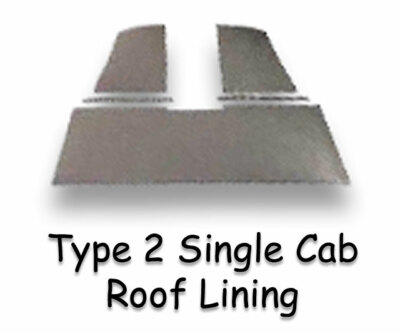 VW TYPE 2 BUS SINGLE CAB ROOF LINING HEADLINER GREY TAR IMPREGNATED ...