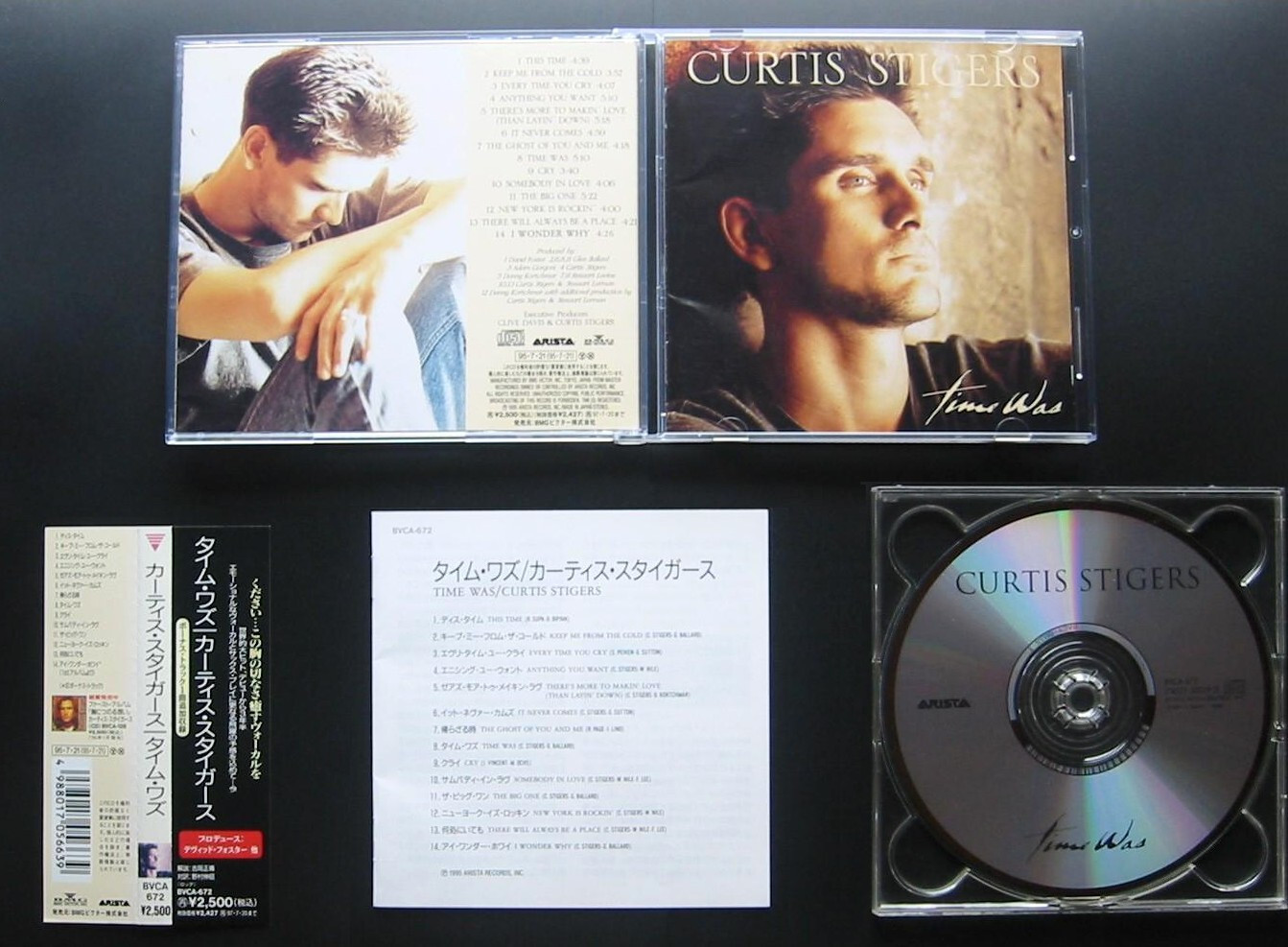 CURTIS STIGERS Time Was 1995 JAPAN CD w/OBI OOP AOR Danny Kortchmar ...