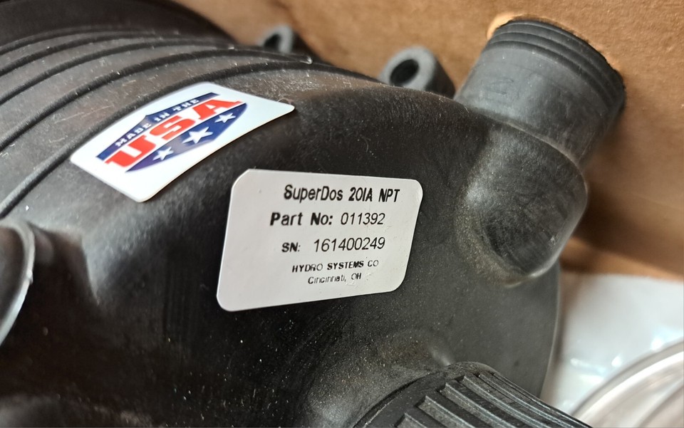 Hydro Systems HYD011392 SuperDos Water Driven Chemical Injector, 20 | eBay