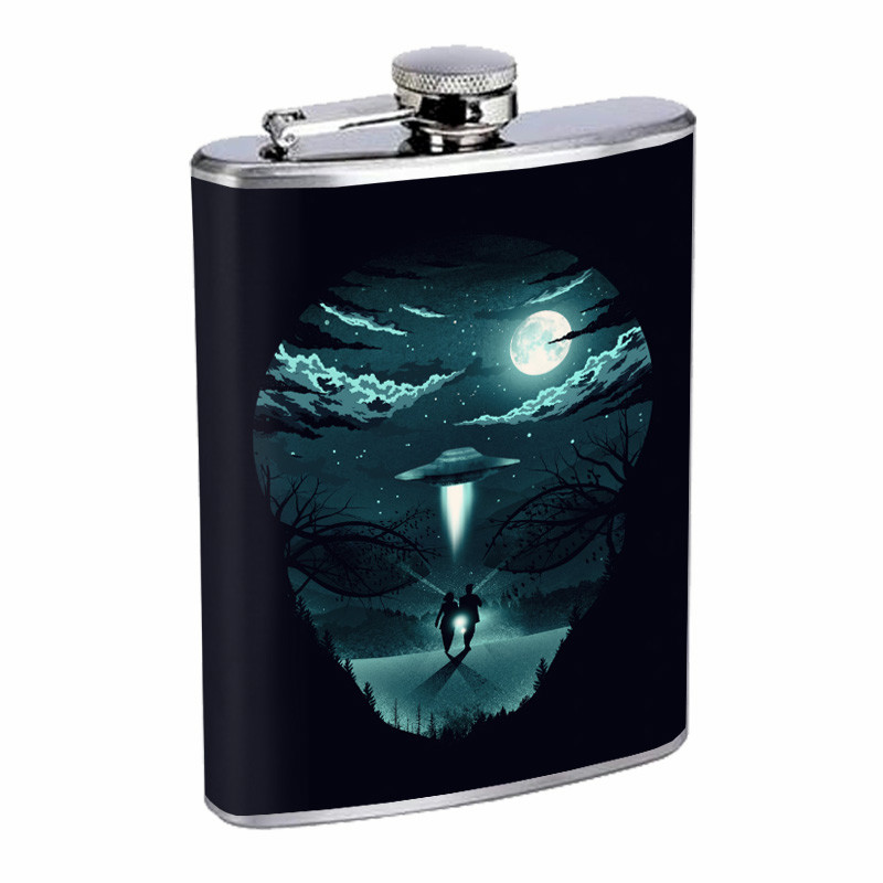 Alien Abduction Em1 Flask 8oz Stainless Steel Hip Drinking Whiskey | eBay