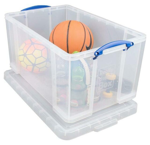 Really Useful Products 84CCB 84L Polypropylene Storage Box - Clear for ...