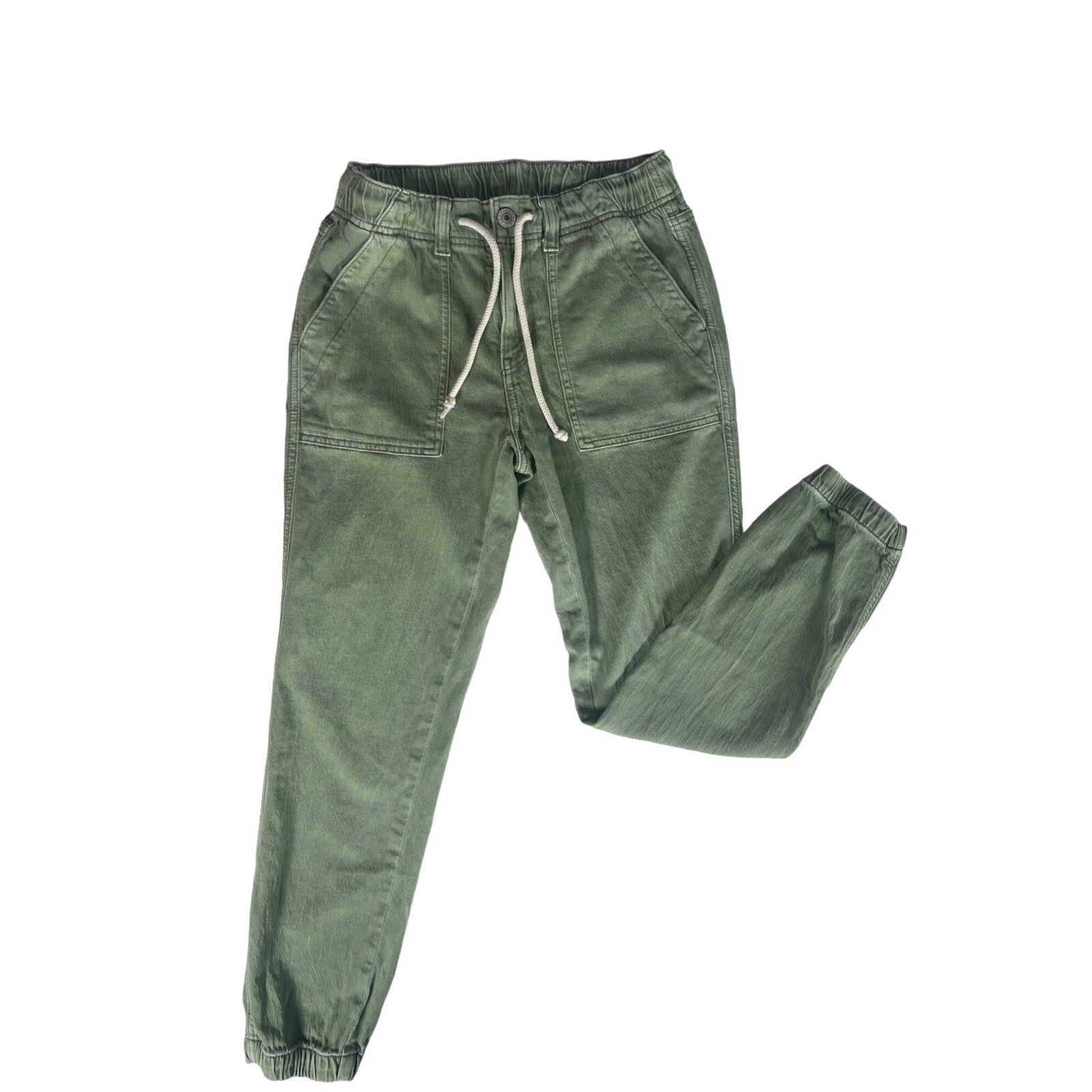 American Eagle Stretch Tomgirl Utility Jogger Green Mid Rise Casual ...