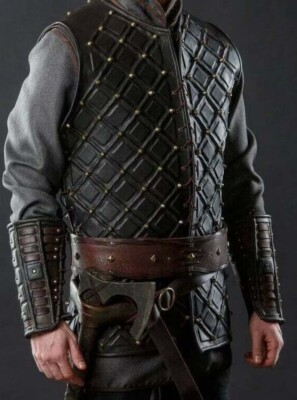 Medieval leather brigandine men larp & sca leather body armor fantasy ...